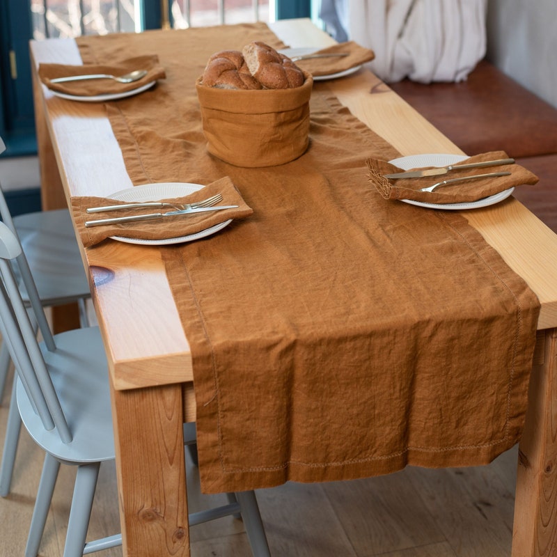 Linen Table Runner - Etsy