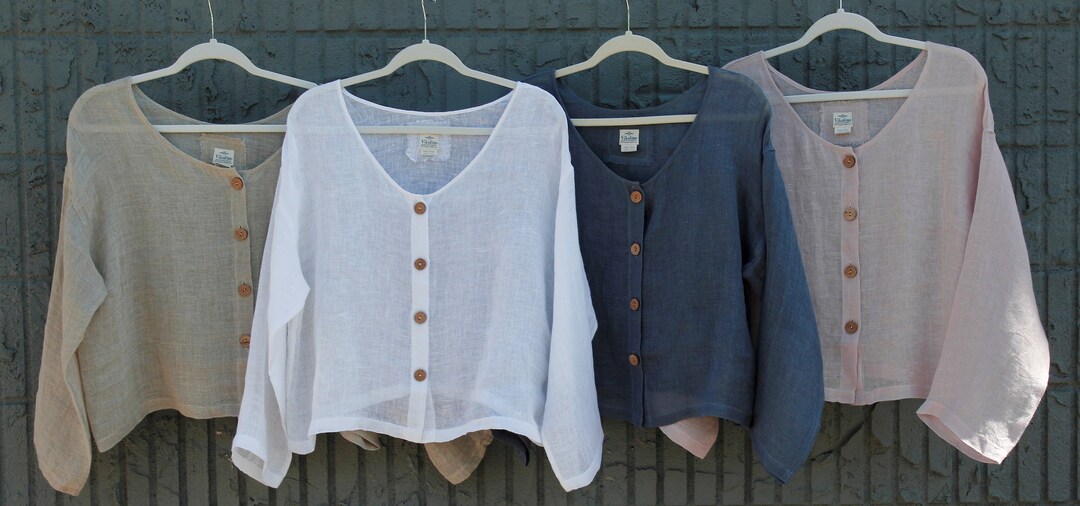Linen Gauze Jacket, Light Weight Linen Jacket, One Size - Etsy