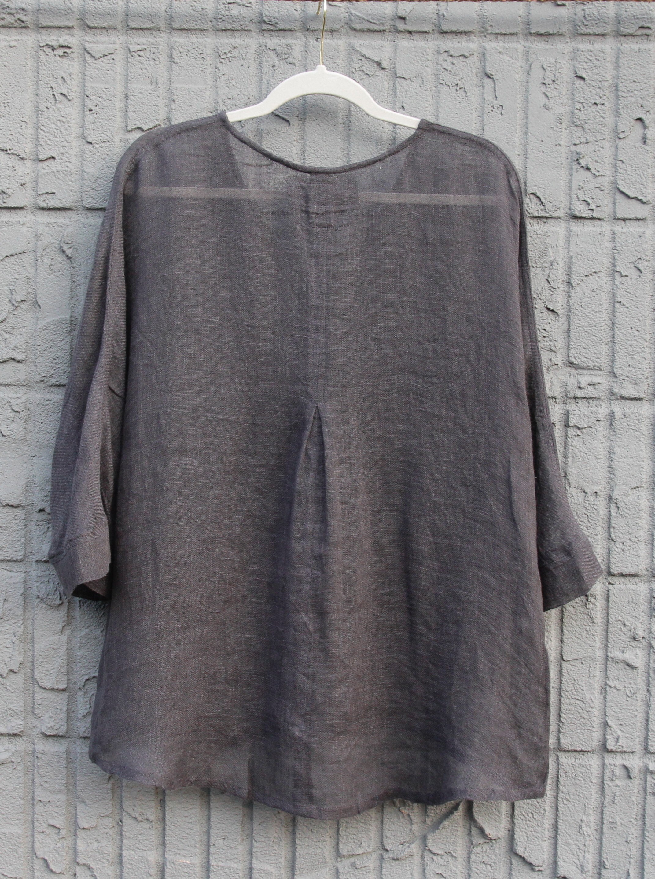 Dusty Blue Linen Top Plus Size Loose Summer Shirt Linen - Etsy