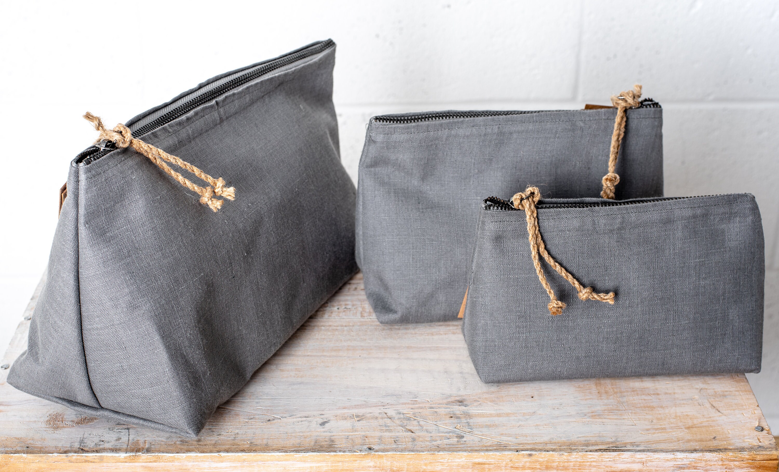 Linen Cosmetic Bags/cosmetic Bag/linen Clutch/linen Makeup | Etsy