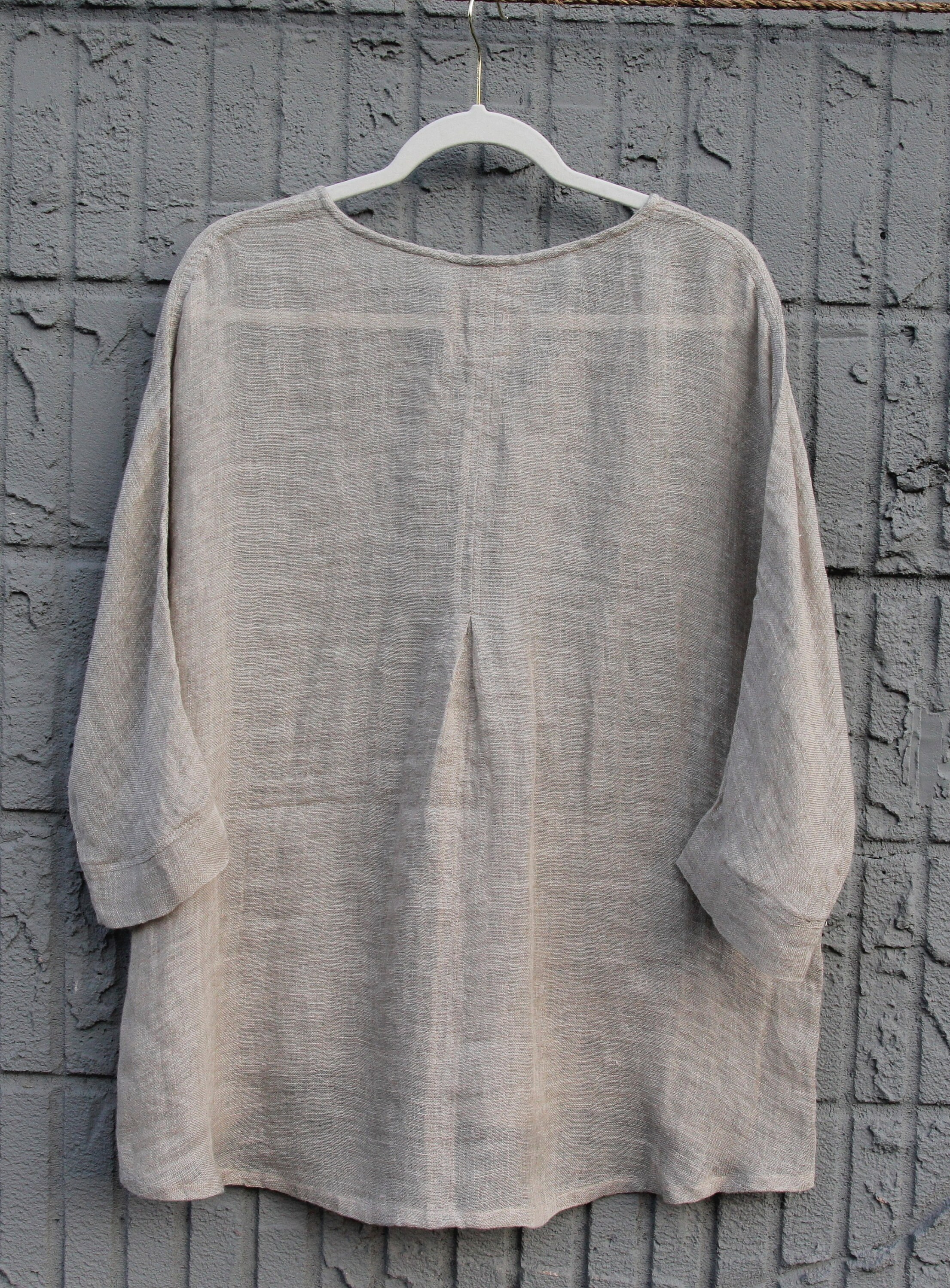 Dusty Blue Linen Top Plus Size Loose Summer Shirt Linen - Etsy