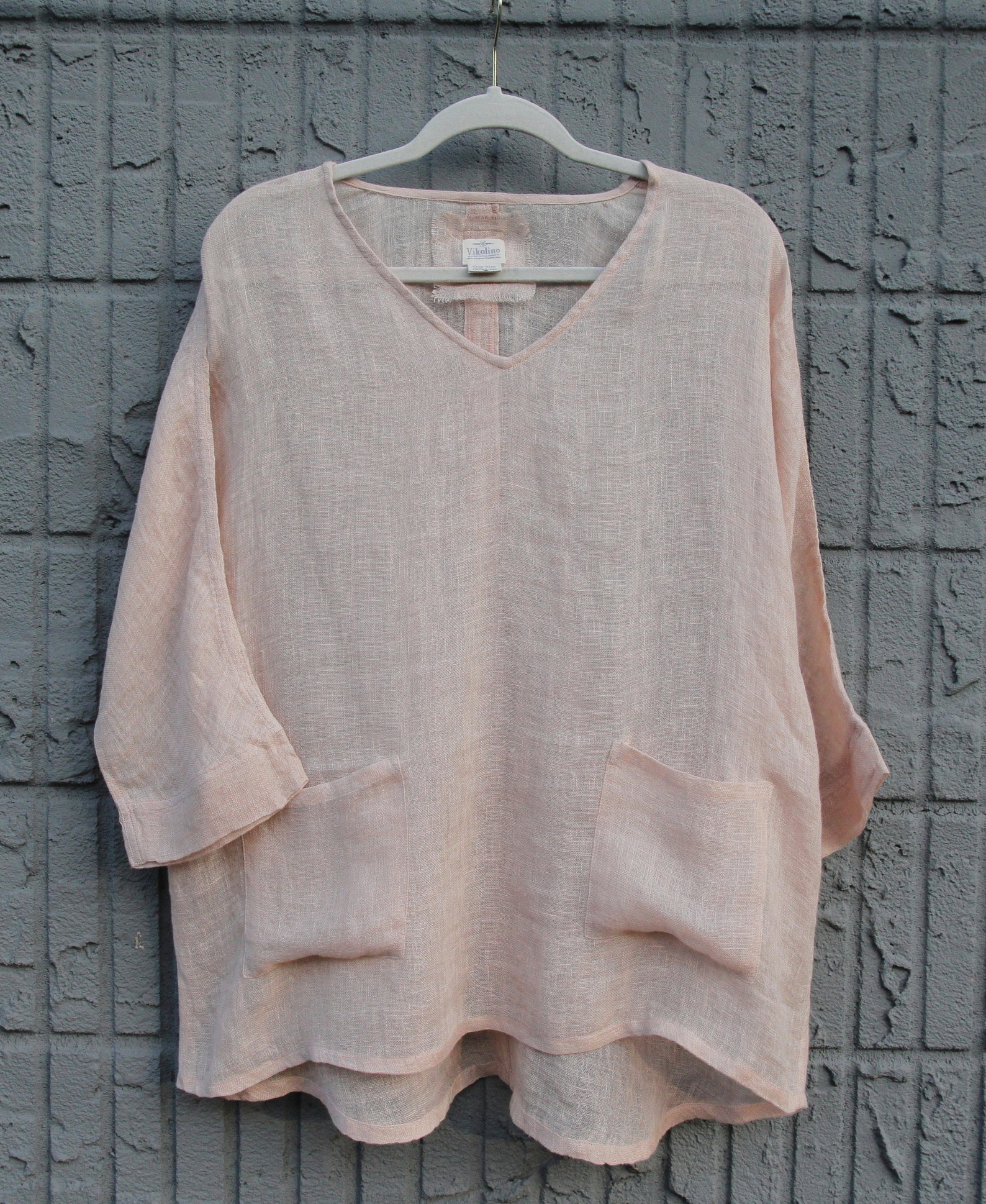 Dusty Blue Linen Top Plus Size Loose Summer Shirt Linen - Etsy