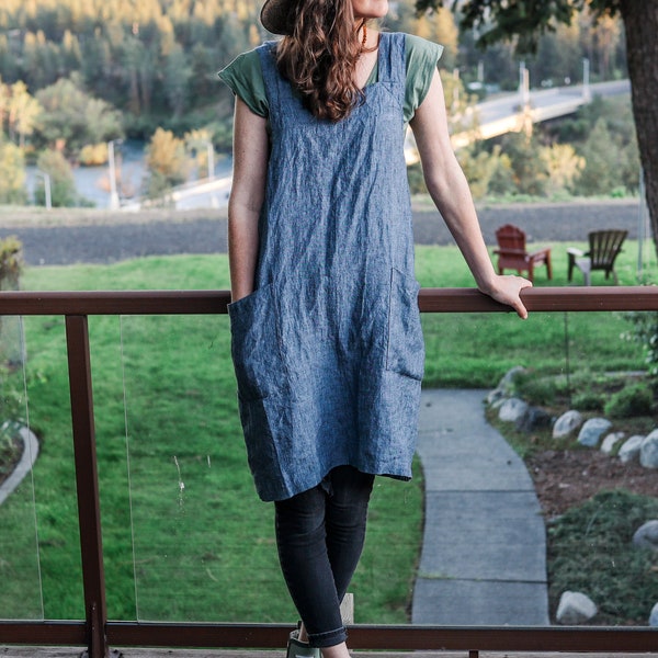 Linen Pinafore - Etsy