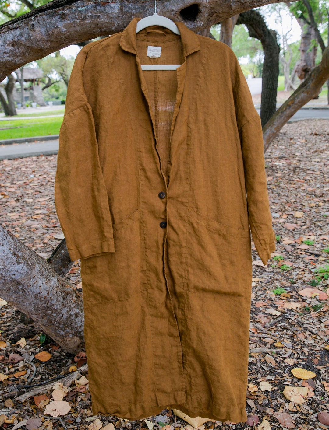 Linen Coat, Linen Duster, Linen Kimono, Linen Oversized Coat, Loose ...