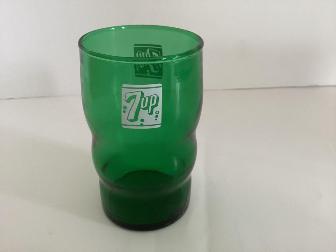 Vintage 1980s Small 7up Branded Glass Swig Glass Retro Glass - Etsy