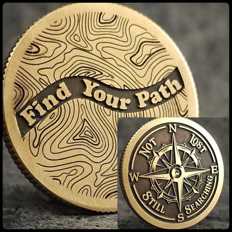 Compass Coin - Etsy