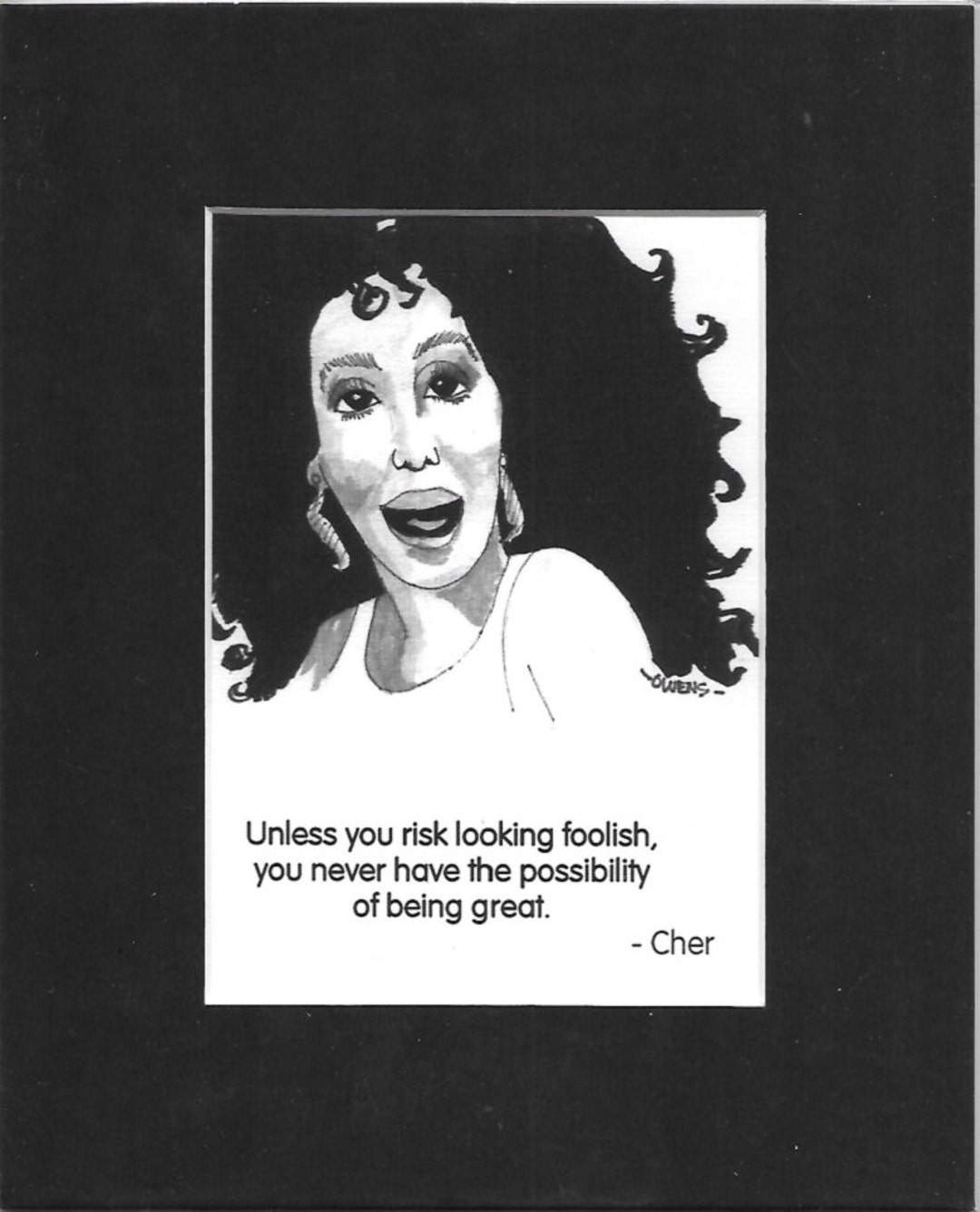 Cher - "unless You Risk Looking Foolish, You Never Have the Possibility ...
