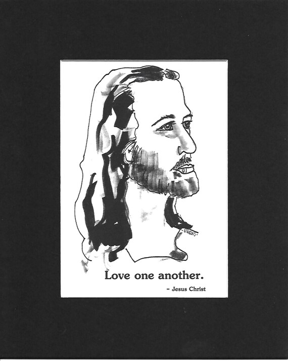 Jesus Christ love One Another. | Etsy