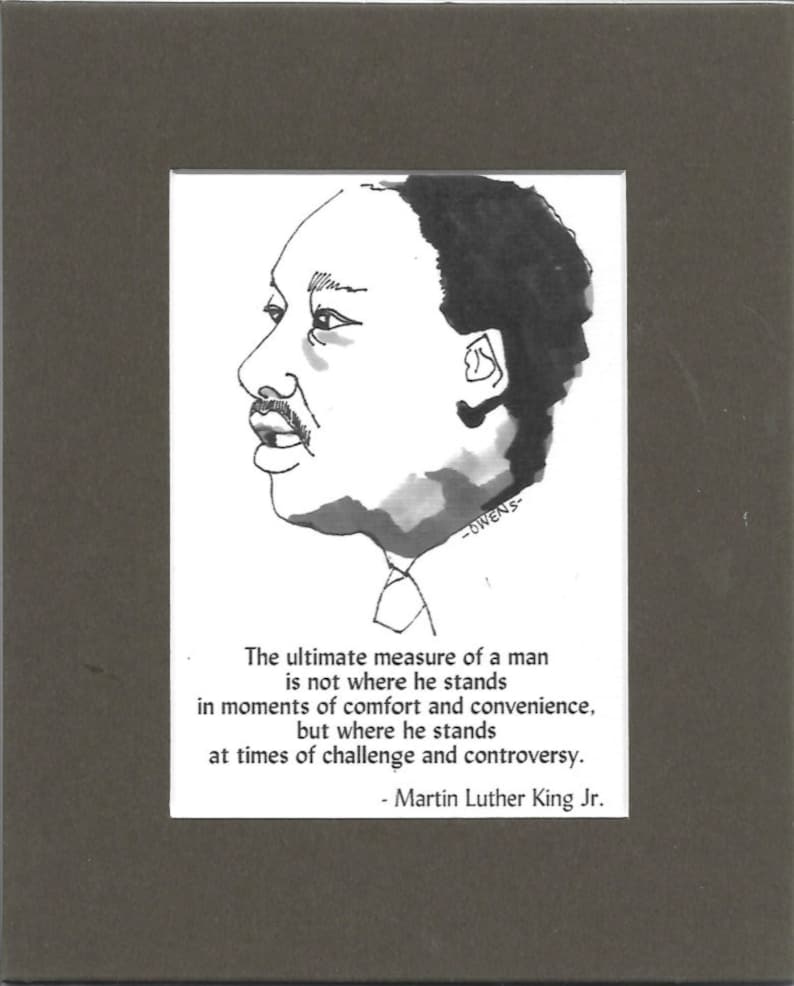 Martin Luther King Jr. the Ultimate Measure of a Man - Etsy
