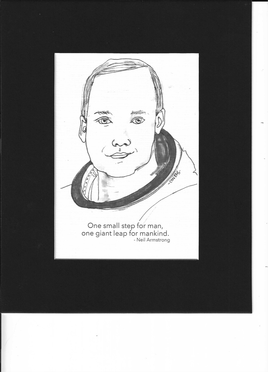 Neil Armstrong "one Small Step for Man, One Giant Leap for Mankind." - Etsy
