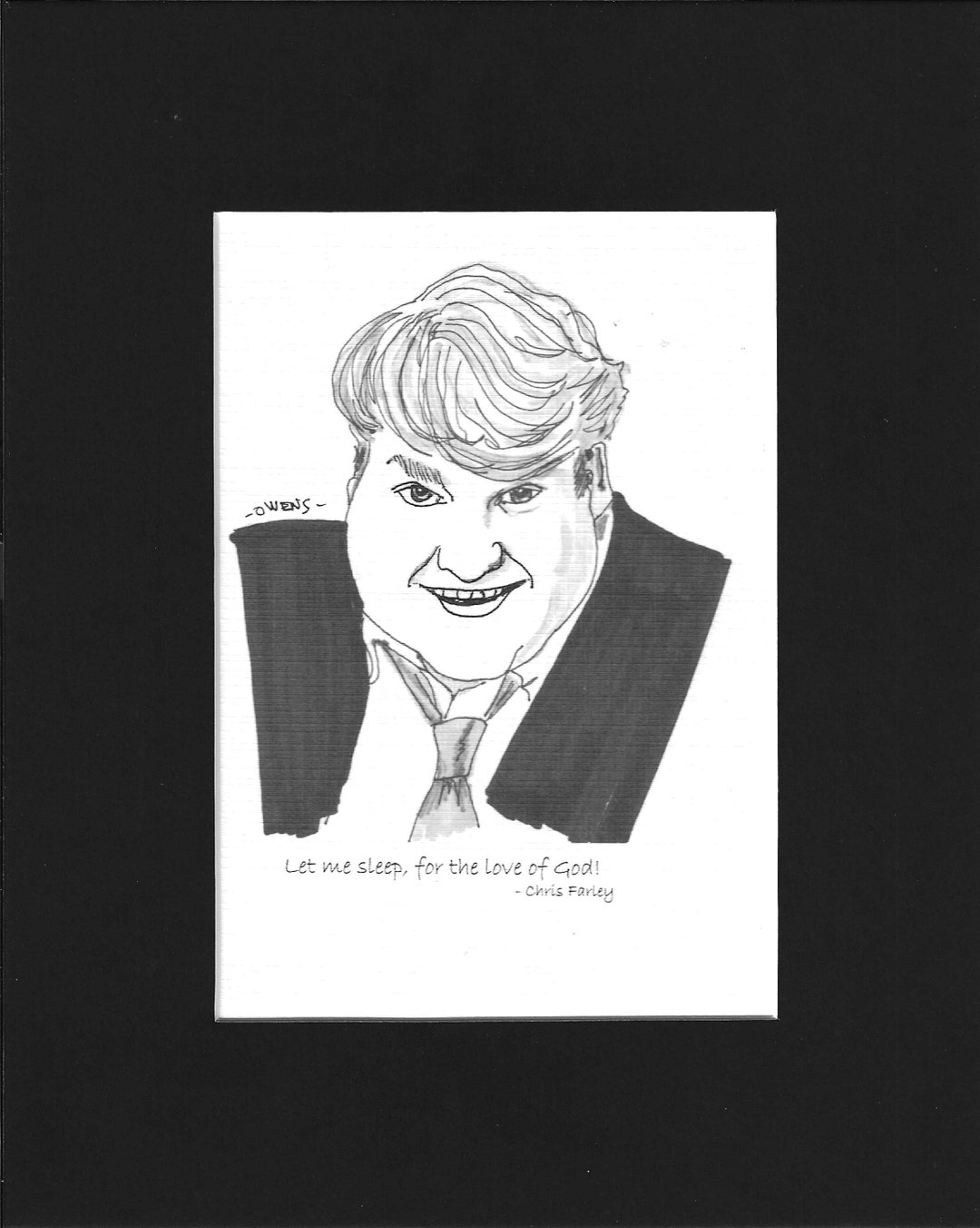 Chris Farley - "let Me Sleep, for the Love of God!" - Etsy