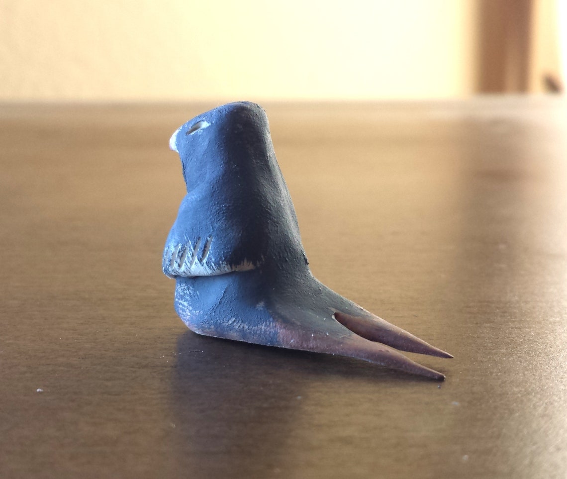 Tiny Animal Peregrine Falcon Handmade Clay Totem Creature - Etsy