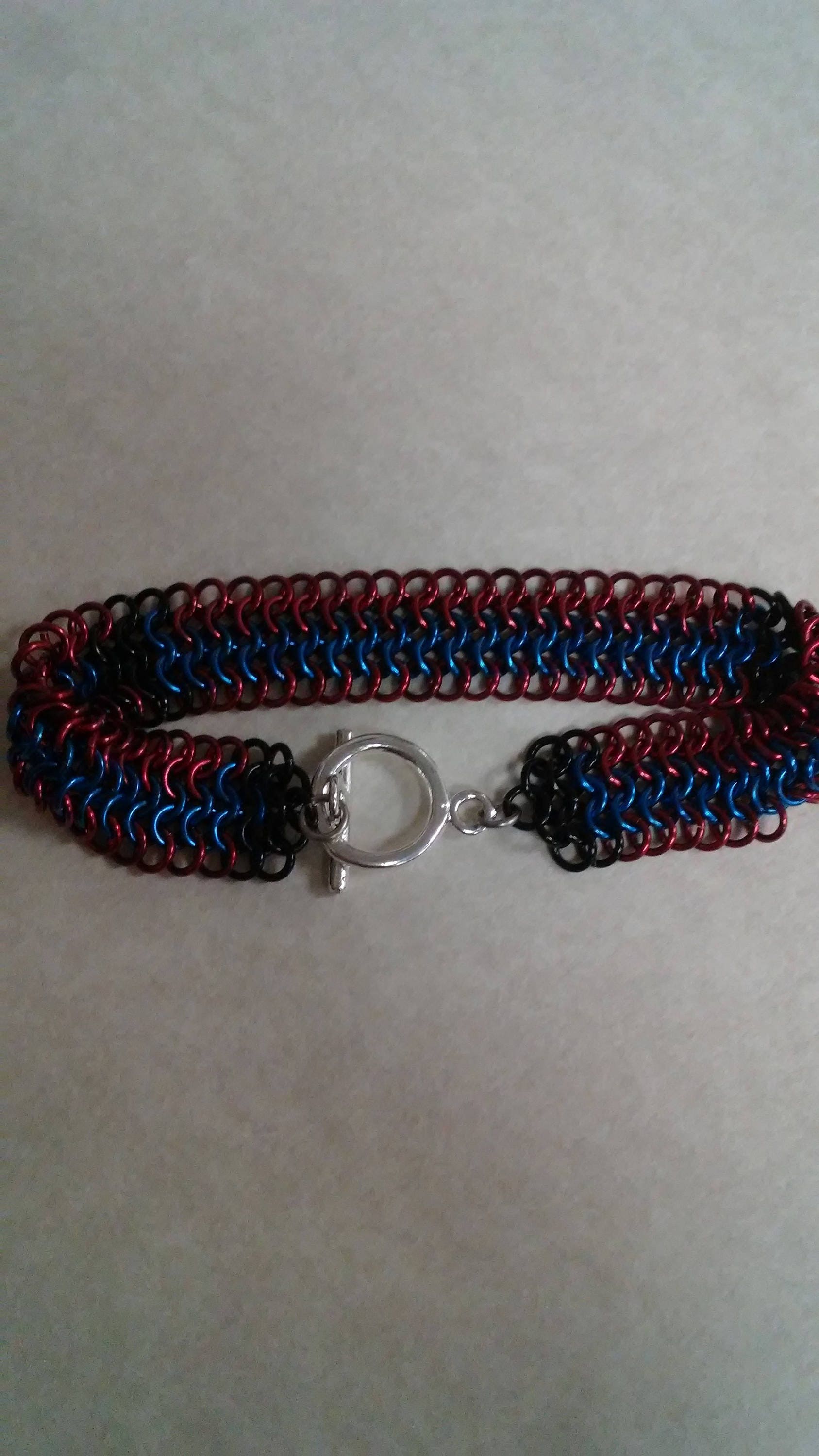 Pulsera de chainmaille inspirada en Spider-Man | Etsy
