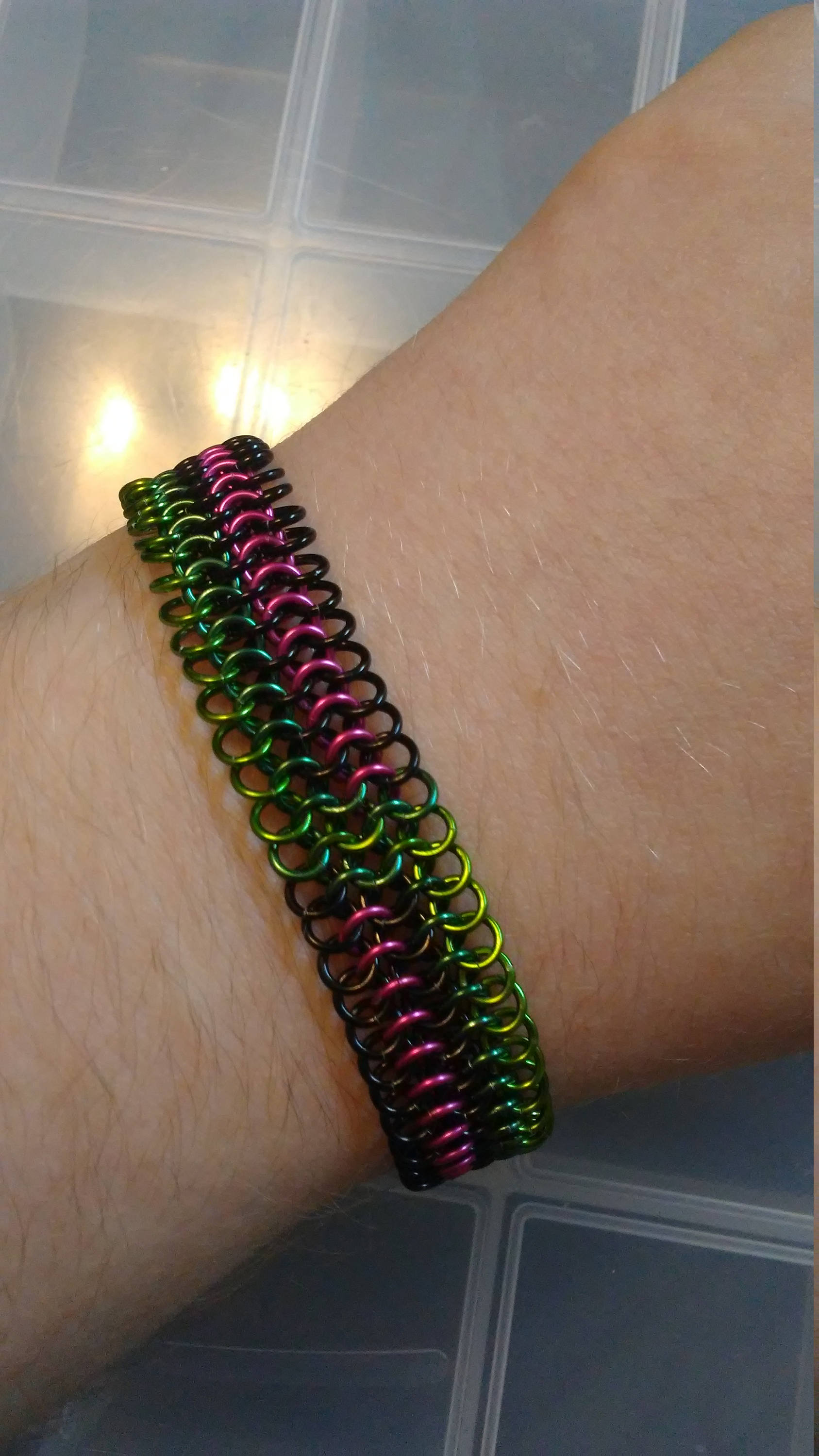 Beast Boy Inspired Chainmaille Bracelet | Etsy