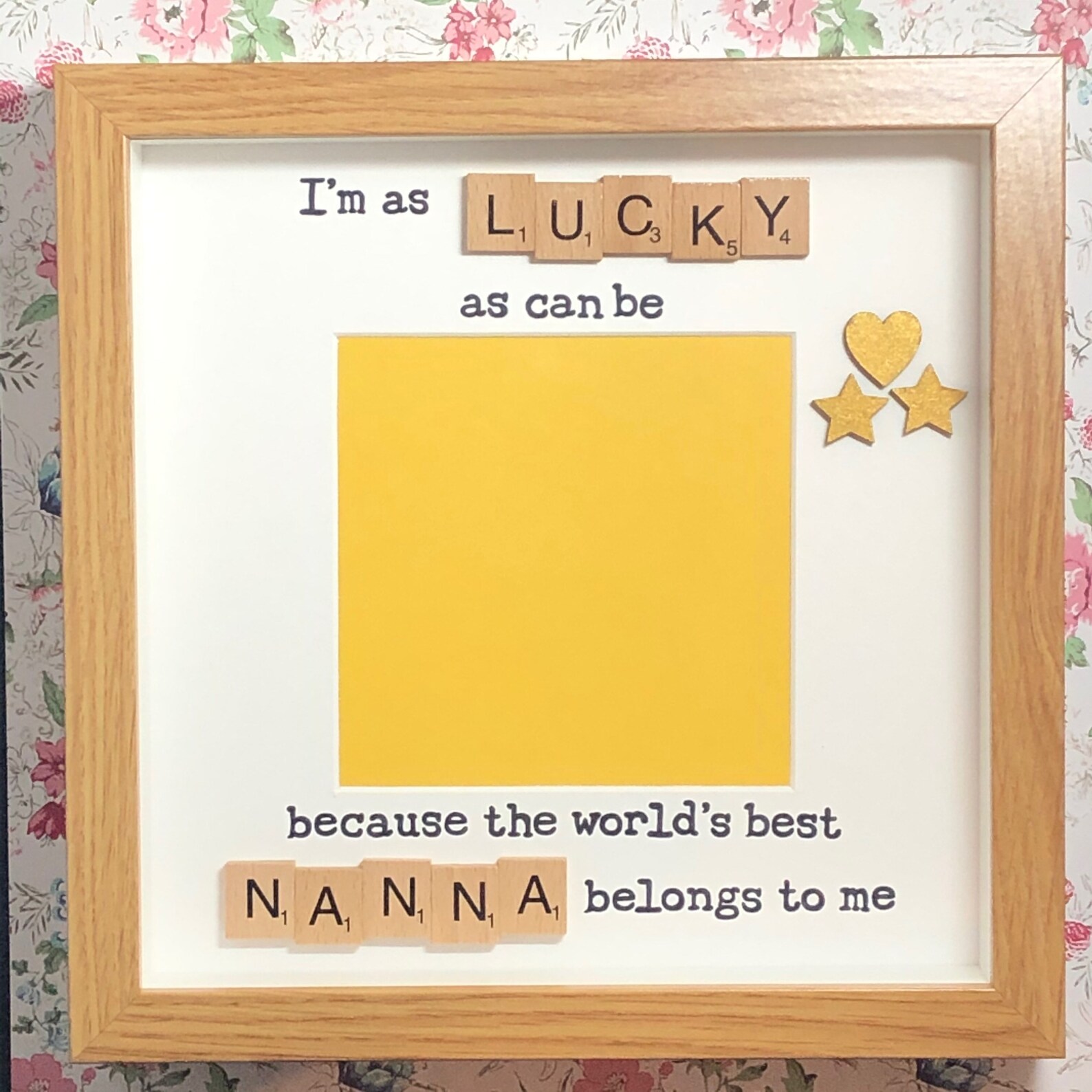 Lucky as Can Be Nana Nanna Nan Scrabble Art Frame Photo Frame - Etsy UK