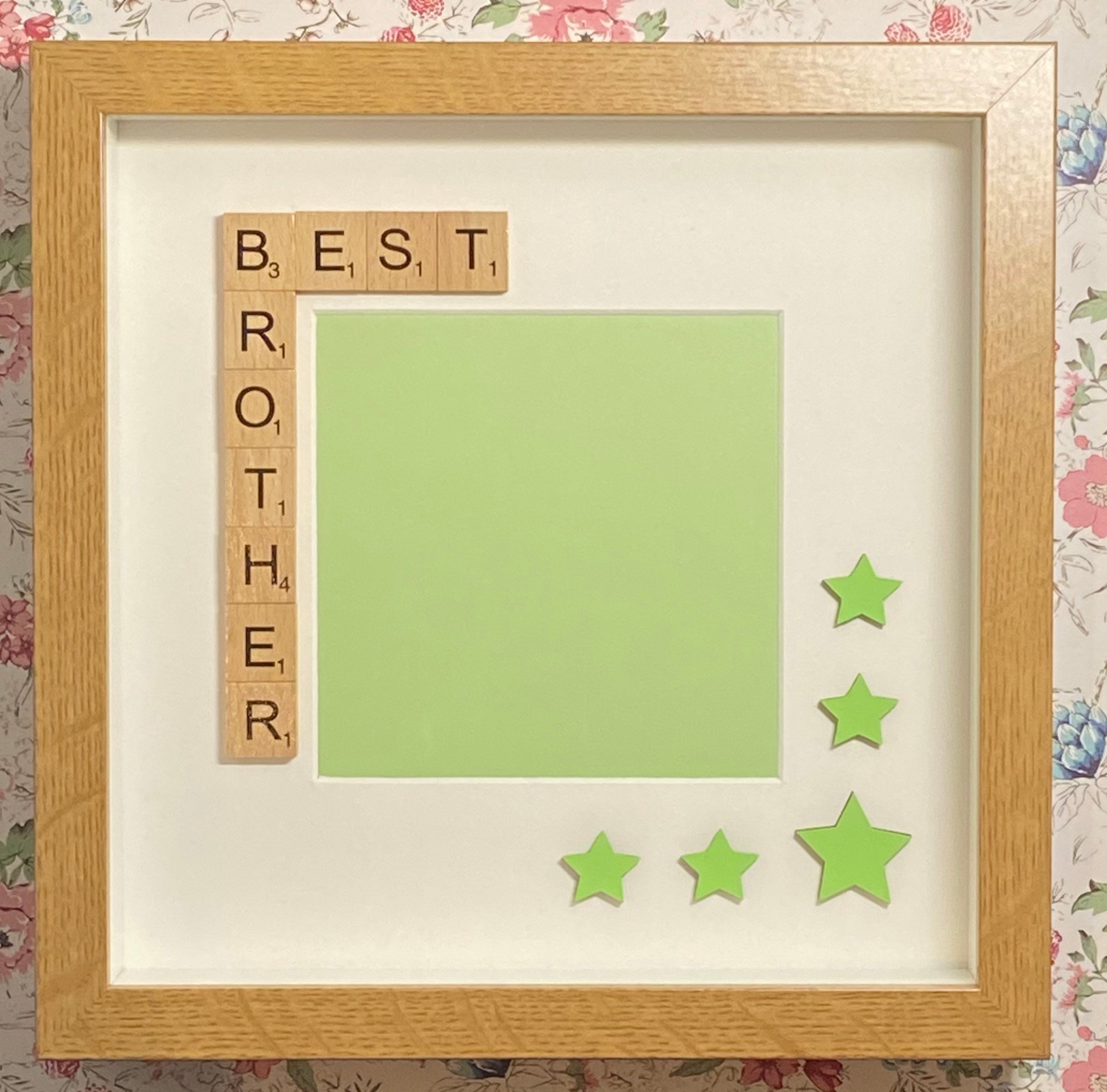 Best Brother Photo Frame Scrabble Art Can Be Personalised | Etsy