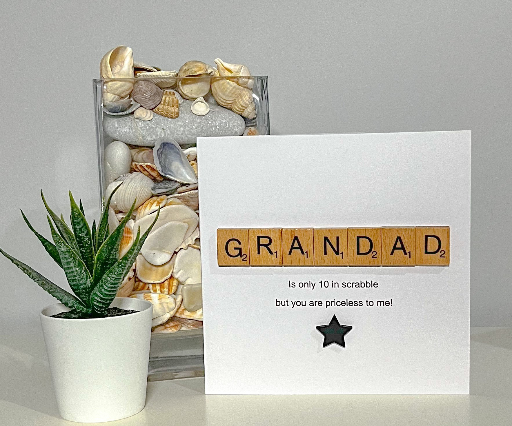 Grandad Grandpa Gramps Granda Grampa Scrabble Cards - Fathers Day Card ...