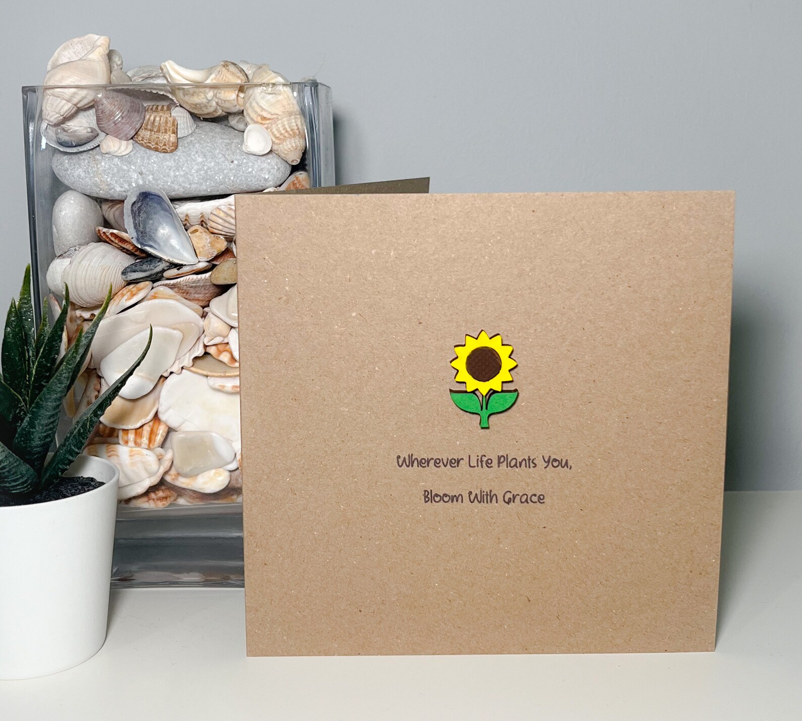 Sunflower Card - Motivational - Inspirational - Handmade Card Can Be ...