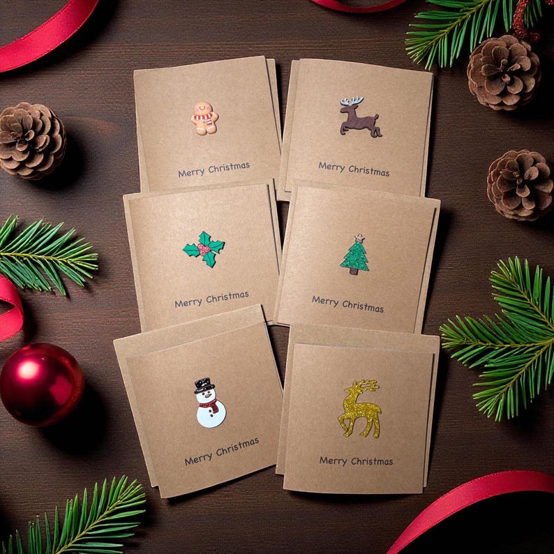 Pack of Mini Christmas Cards - Children's Cards - Etsy UK