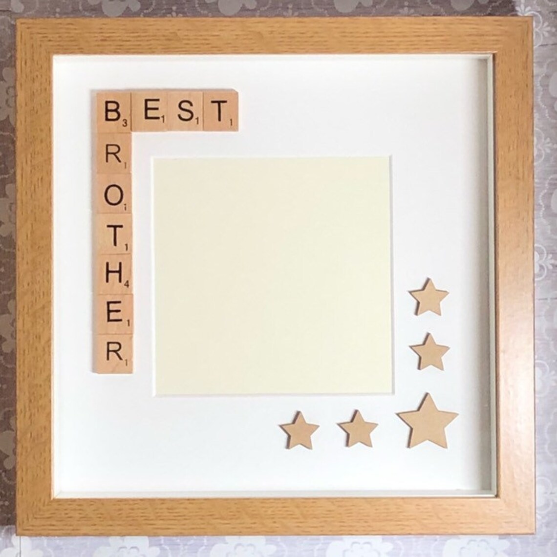 Best Brother Photo Frame Scrabble Art Can Be Personalised | Etsy