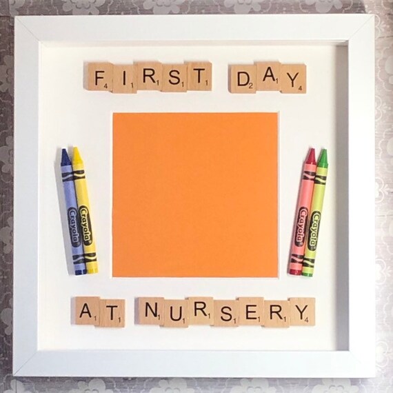 Photo frame First day at Nursery Visual Arts Craft Supplies & Tools ...