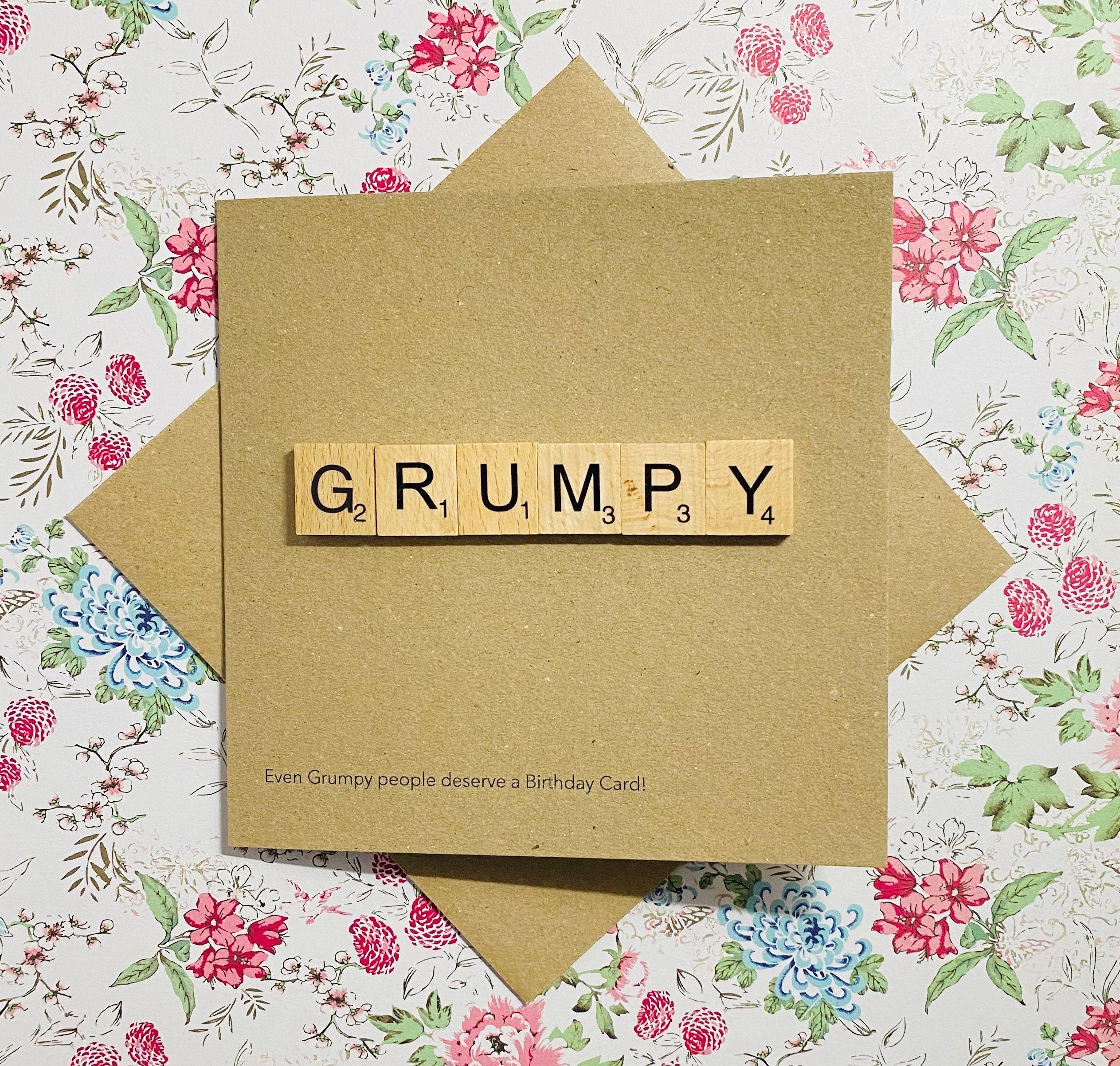 Grumpy Birthday Card Grumpy Grandad Can Be Personalised - Etsy UK