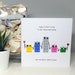 Fathers Day Card Lego Brick Person People Card Handmade Personalised ...