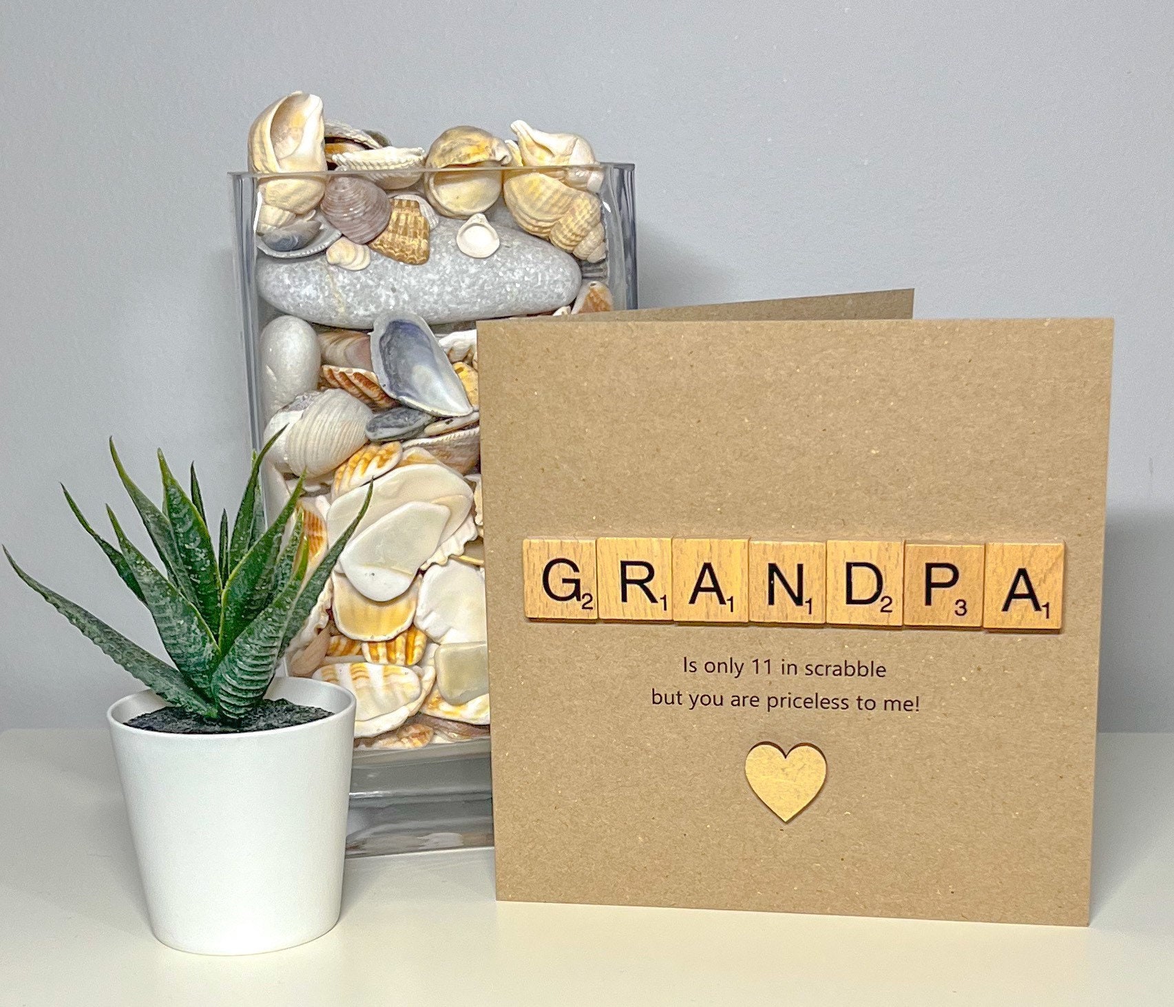 Grandad Grandpa Gramps Granda Grampa Scrabble Cards - Fathers Day Card ...