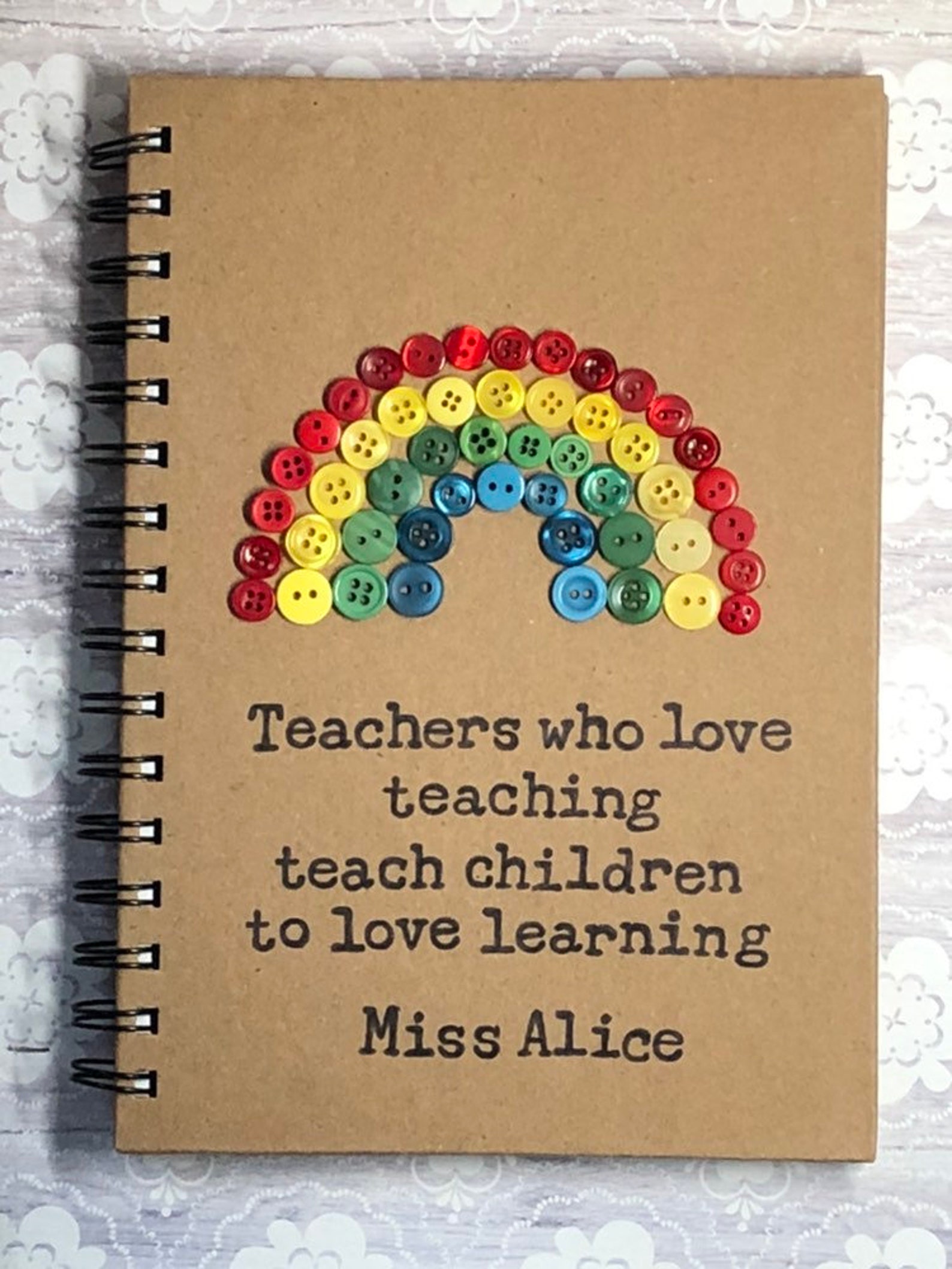 Thank You Notebook Key Worker Teacher Nursery Sports Clubs | Etsy UK