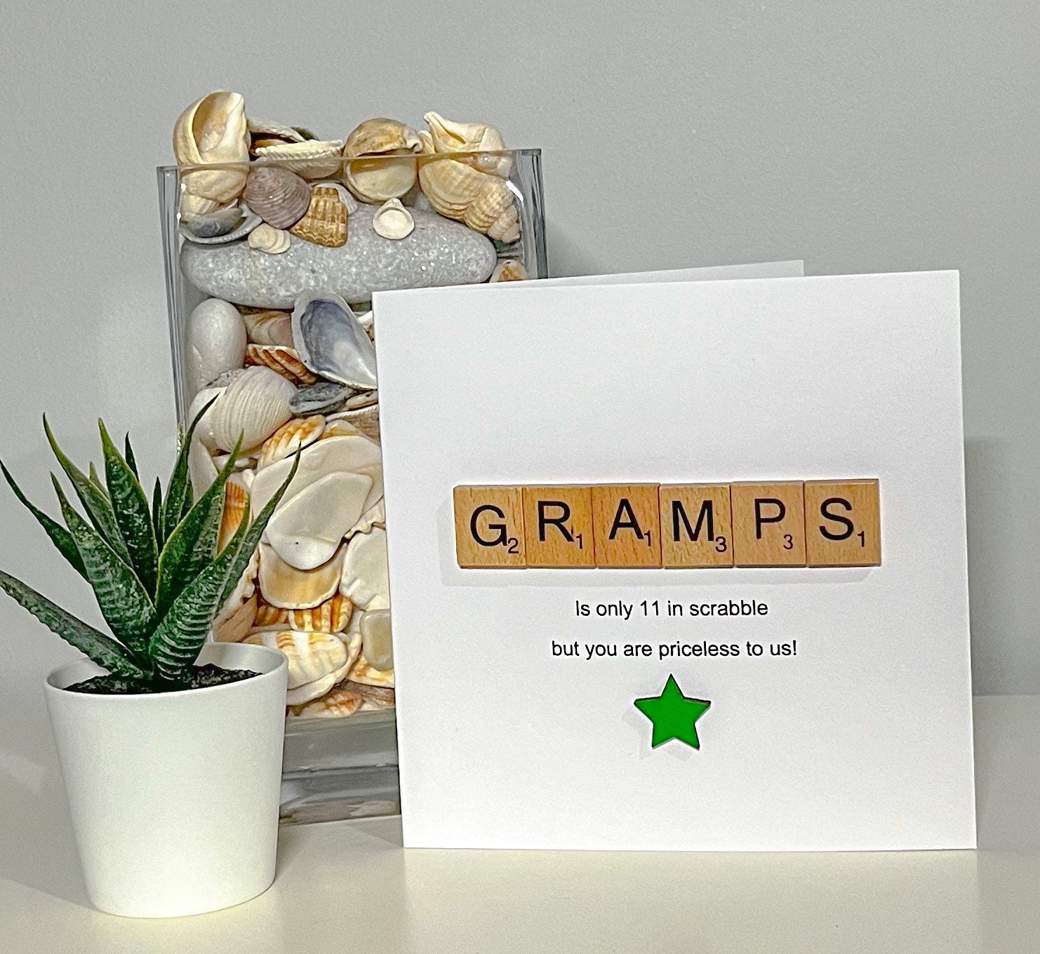 Grandad Grandpa Gramps Granda Grampa Scrabble Cards - Fathers Day Card ...