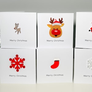 Pack of Mini Christmas Cards - Small Handmade Christmas Cards ...