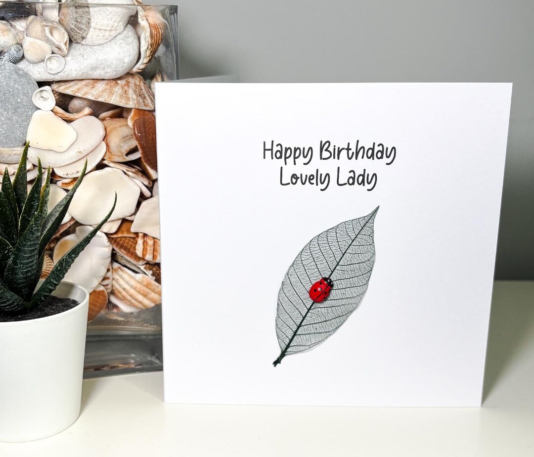 Ladybird Card - Birthday Card - Little Lady - Lovely Lady - Handmade ...