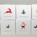 Pack of Mini Christmas Cards Small Handmade Christmas Cards Handmade ...