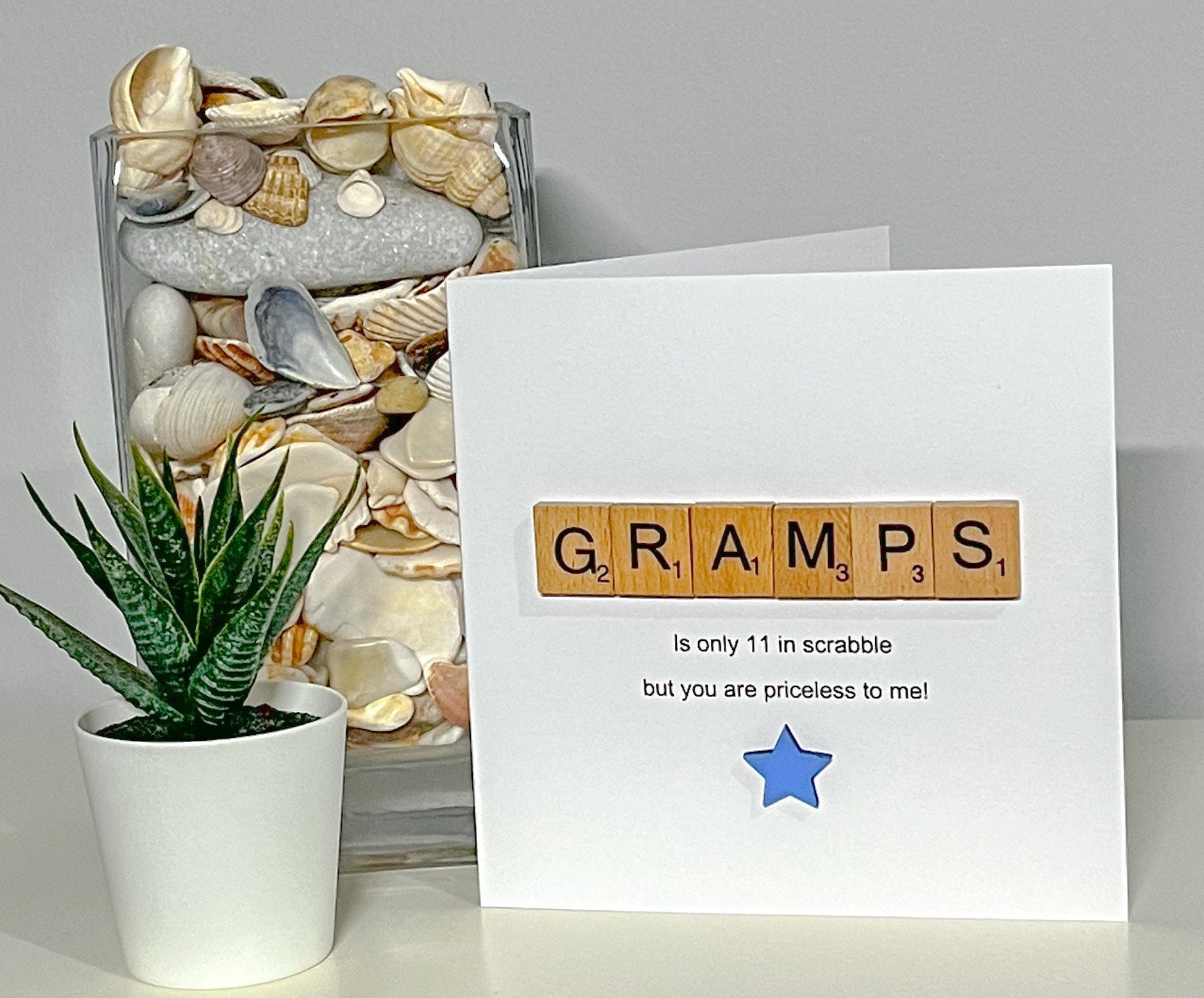Grandad Grandpa Gramps Granda Grampa Scrabble Cards - Fathers Day Card ...