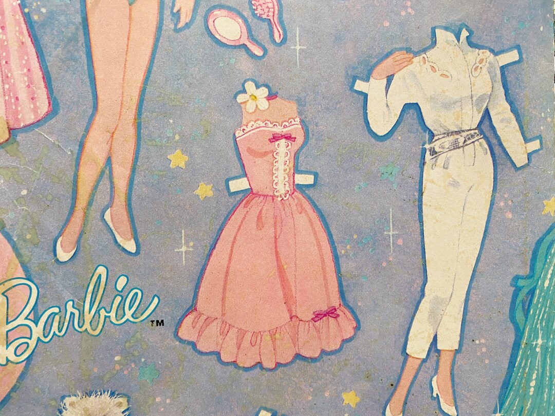 Vintage Barbie Paper Doll Paper Journaling Scrapbooking A6 - Etsy