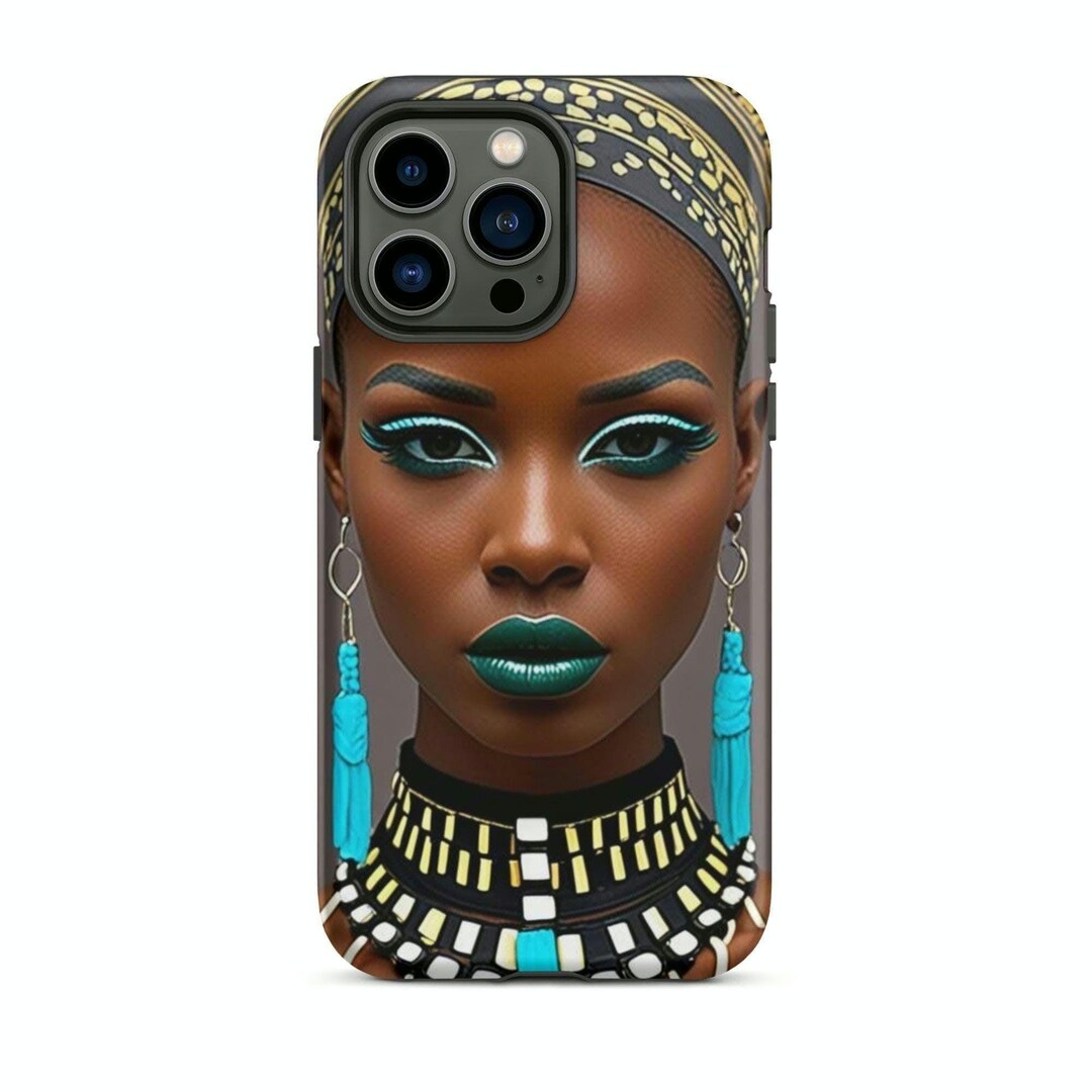 Fashion Art Black Woman Phone Case Tough Case for Iphone,african Woman ...