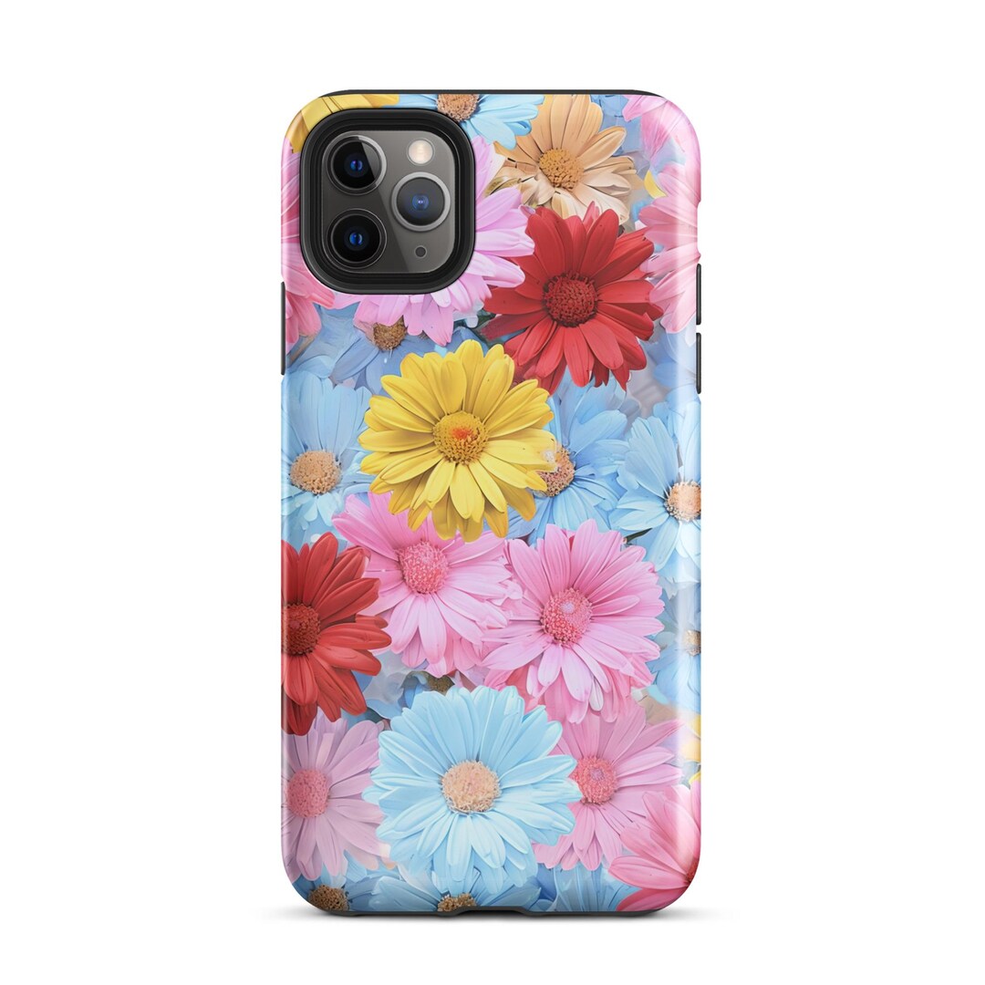 Floral Pattern for Iphones,retro Daisy Spring Flowers Style Tough Case for Iphone,bright and ...