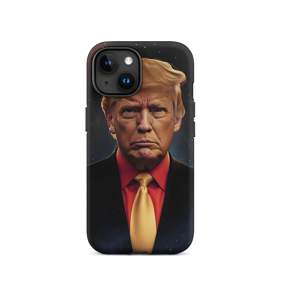 President Donald Trump in A Black Suit Portrait Tough Case for Iphone ...
