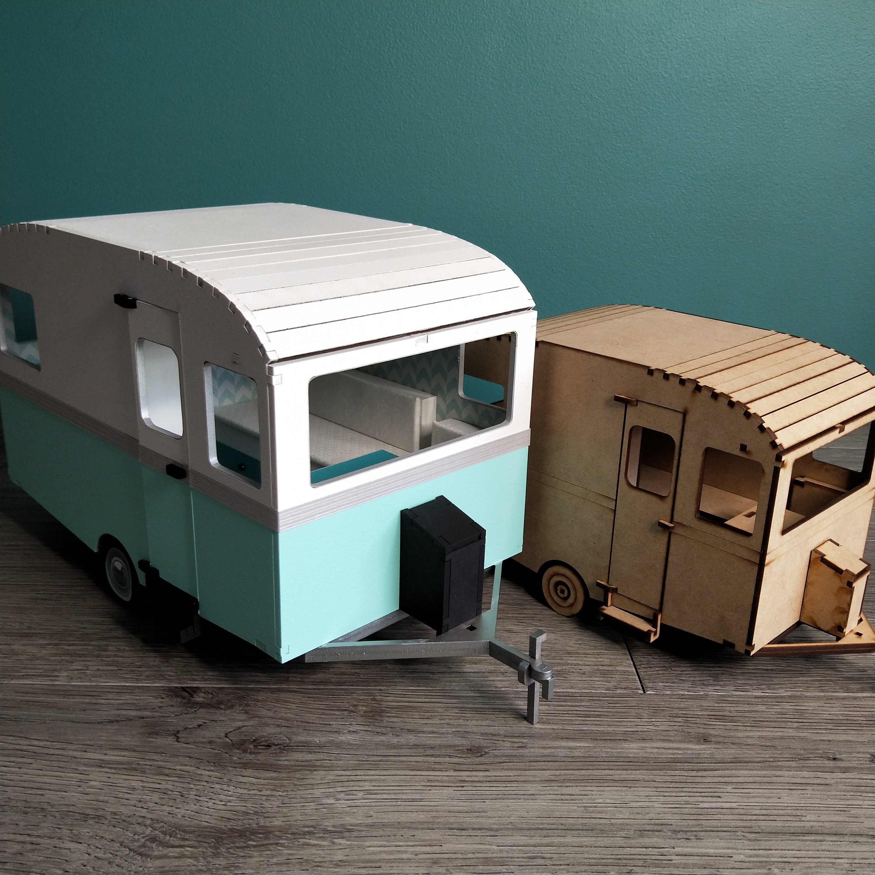 Retro Mini Caravan DIY Wooden Kit Camper Gift Idea | Etsy