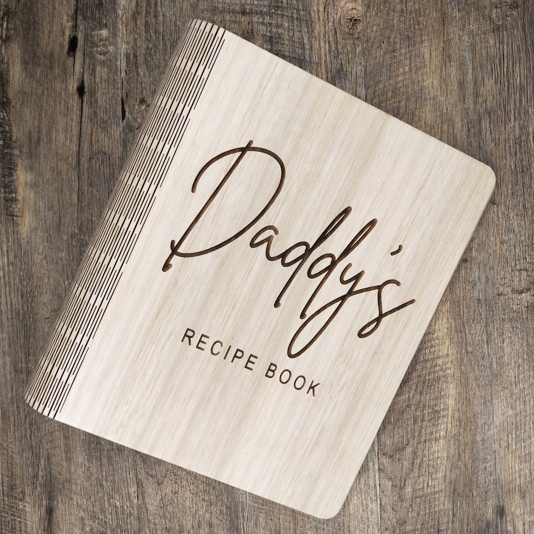 Personalized Oak Veneer A5 Recipe Book With 6 Ring Clip Binder Recipe ...