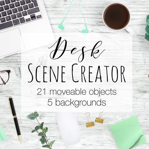 Pretty Scene Creator Top View Mockup Scene Card Mock up - Etsy