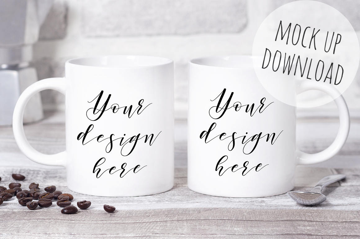 Multiple Mug Mockup Coffee Mug Styled Mock Up Photo Two Mugs | Etsy