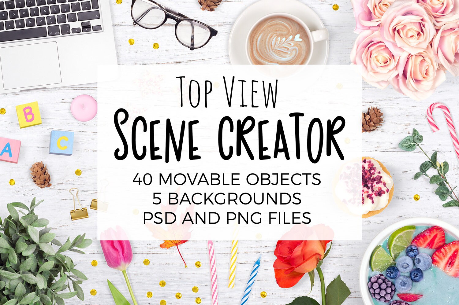 Styled Scene Creator, Movable Objects, Mockup Generator (PSD, PNG) - Etsy