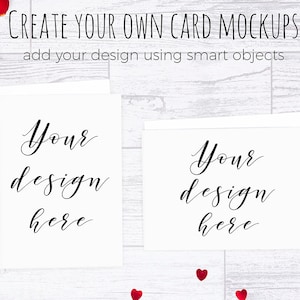 Valentines Scene Creator, Movable Mockup, Valentines Card Mock Ups ...