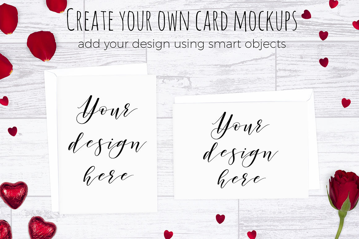 Valentines Scene Creator, Movable Mockup, Love Flat Lay (digital ...