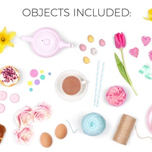 Spring Scene Creator, Easter Movable Props, Spring Mockup Photography ...