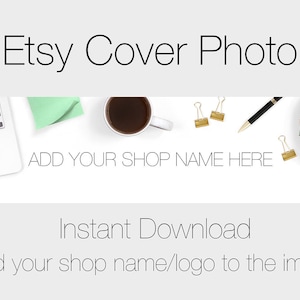 Etsy Cover Photo, Pre-made Cover Photo Design for Etsy Shops, Instant ...