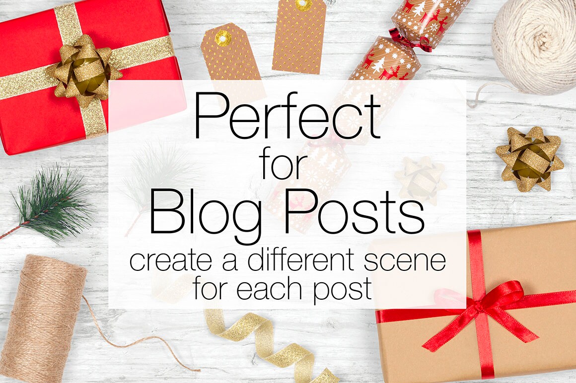 Christmas Scene Creator, Winter Movable Mockup, Christmas Mockup ...