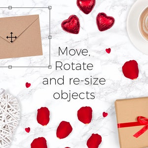 Valentines Scene Creator, Movable Mockup, Valentines Card Mock Ups ...