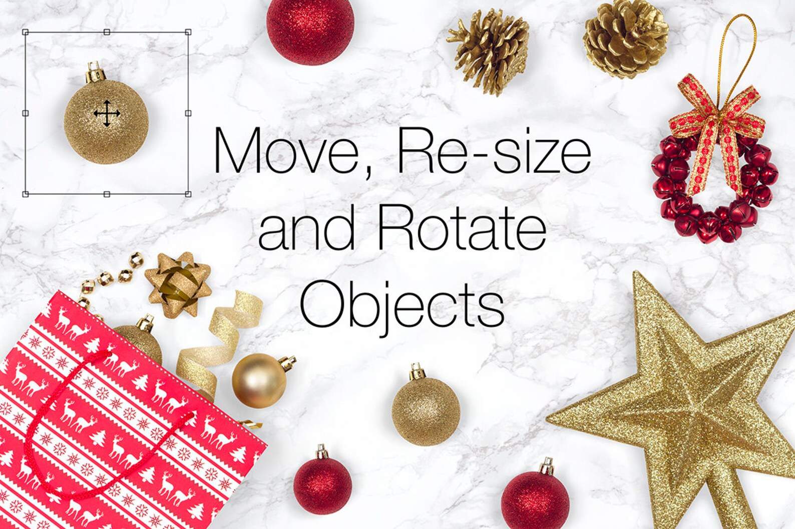 Christmas Scene Creator, Winter Movable Mockup, Christmas Mockup ...